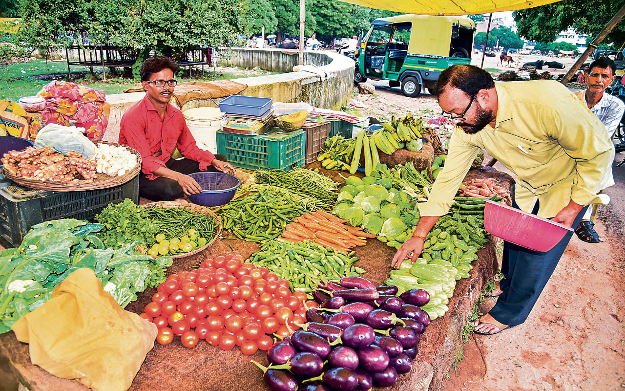 the price of vegetables is high potato 40 rupees per kg then tomato ...