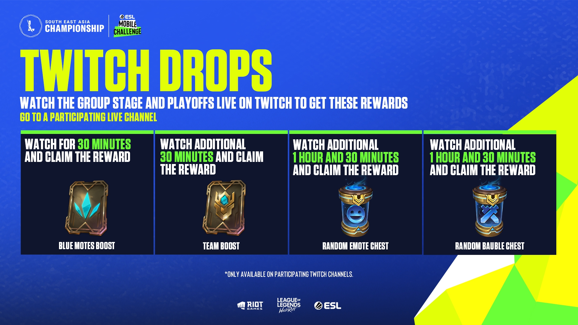 Wild Rift SEA Championship 2021 Twitch Drops How To Get Rewards Wild Rift SEA Championship 2021 Twitch Drops How To Get Rewards