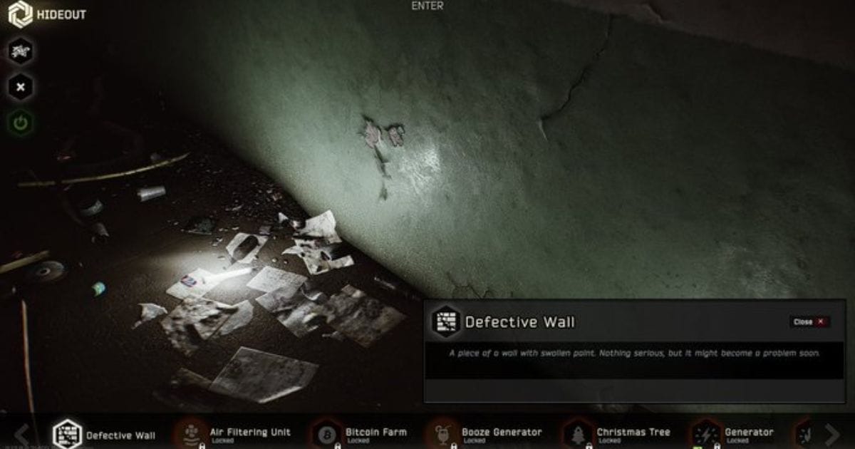 Defective Wall in Escape From Tarkov Hideout: All We Know So Far