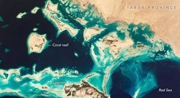 NASA releases amazing pictures of Saudi islands in northwestern coast
