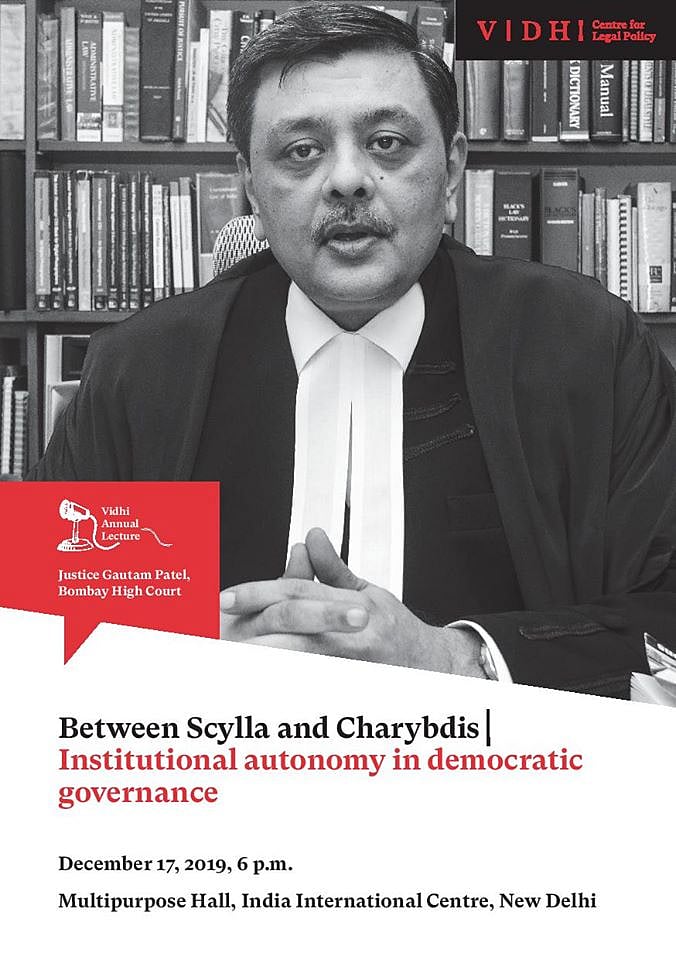 Justice Gautam Patel to deliver Annual Vidhi Lecture today