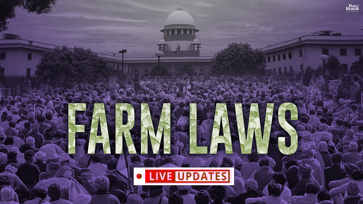 Farm laws Stayed and Supreme Court forms 4-Member Committee: LIVE ...