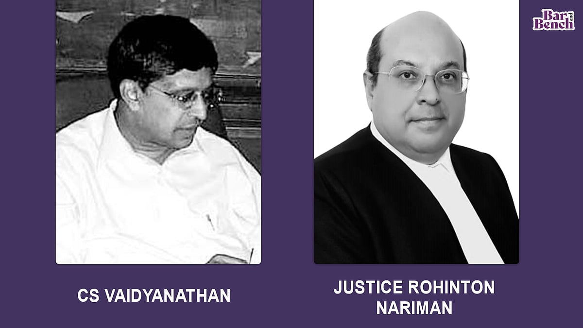 Justice Rohinton Nariman to inaugurate CS Vaidyanathan Chair on Law ...