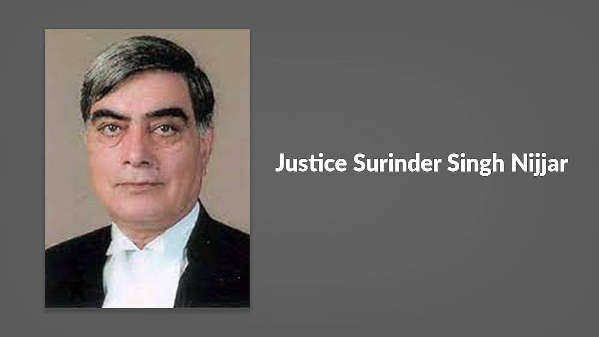 Former Supreme Court Judge Surinder Singh Nijjar passes away at the age ...
