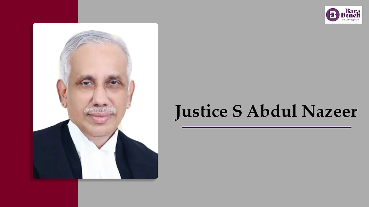 Former Supreme Court judge Justice S Abdul Nazeer appointed as Governor ...