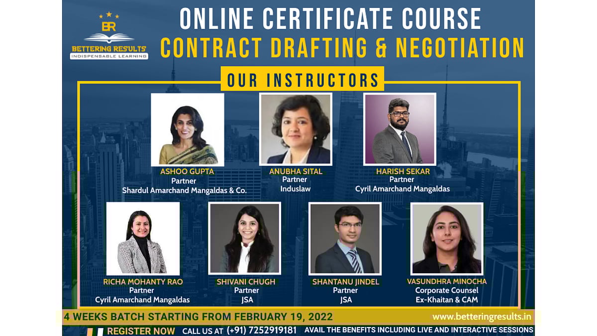 Partners from Top Law Firms Teach Course on Contract Drafting and ...