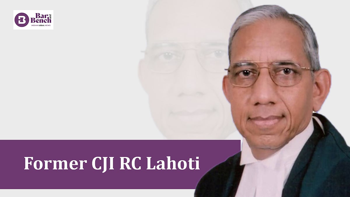 Former Chief Justice of India RC Lahoti passes away