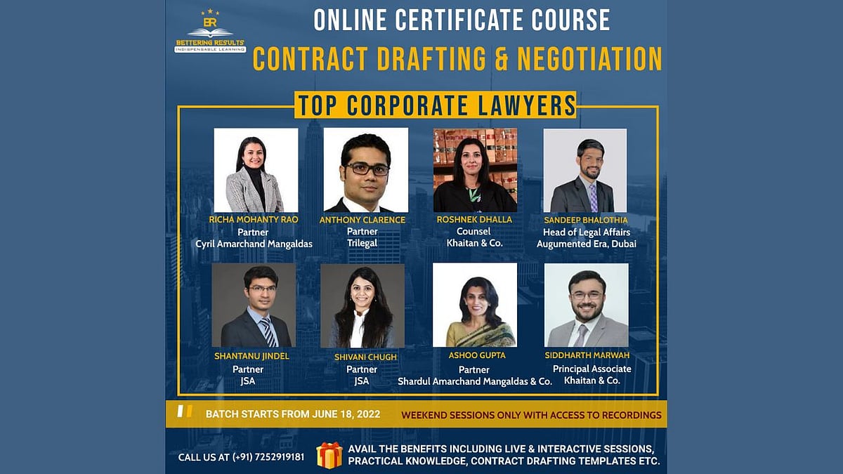 Partners from Top Law Firms Teach Course on Contract Drafting and ...