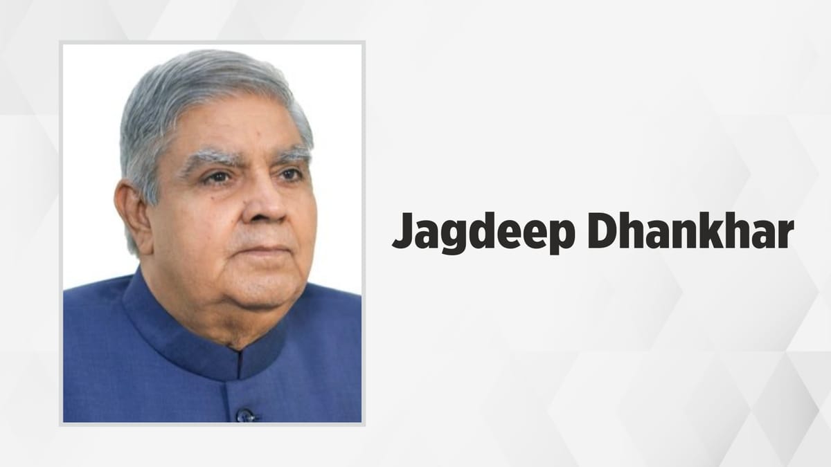 NDA candidate Senior Advocate Jagdeep Dhankar is new Vice President of ...