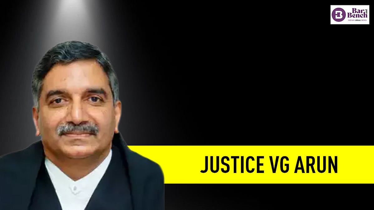 The Kerala High Court's Justice VG Arun: Spotlight this week