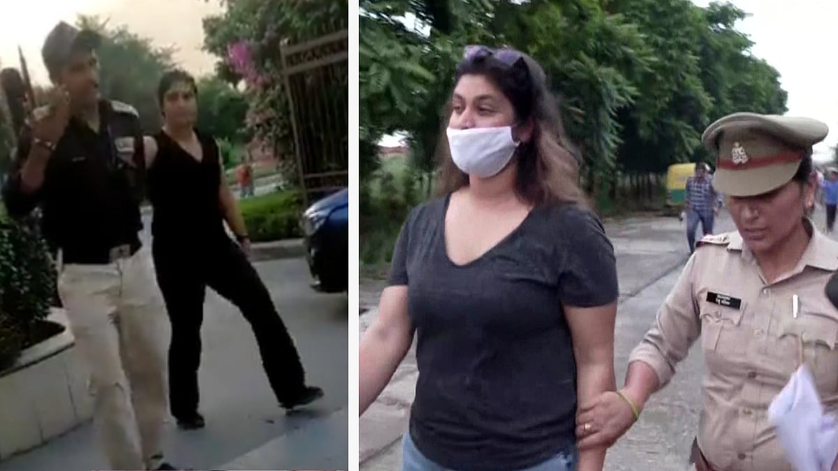 Lawyer arrested after video of her abusing security guard, calling him ...