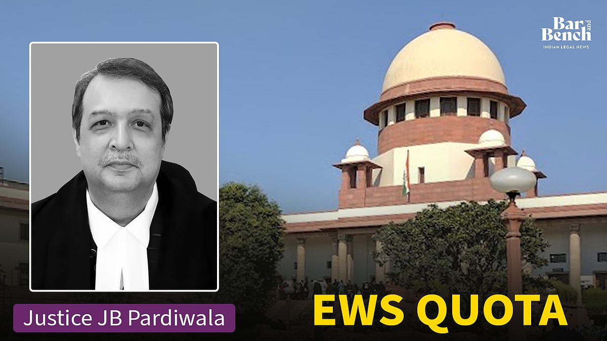 [EWS Judgment] Reservation should not continue indefinitely: Justice JB ...