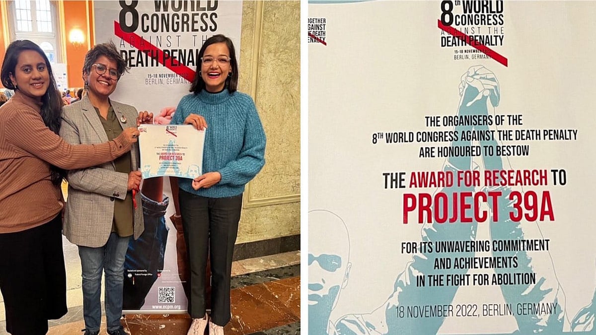 Project 39A of NLU Delhi wins 'Award for Research' at 8th World Congress against Death Penalty