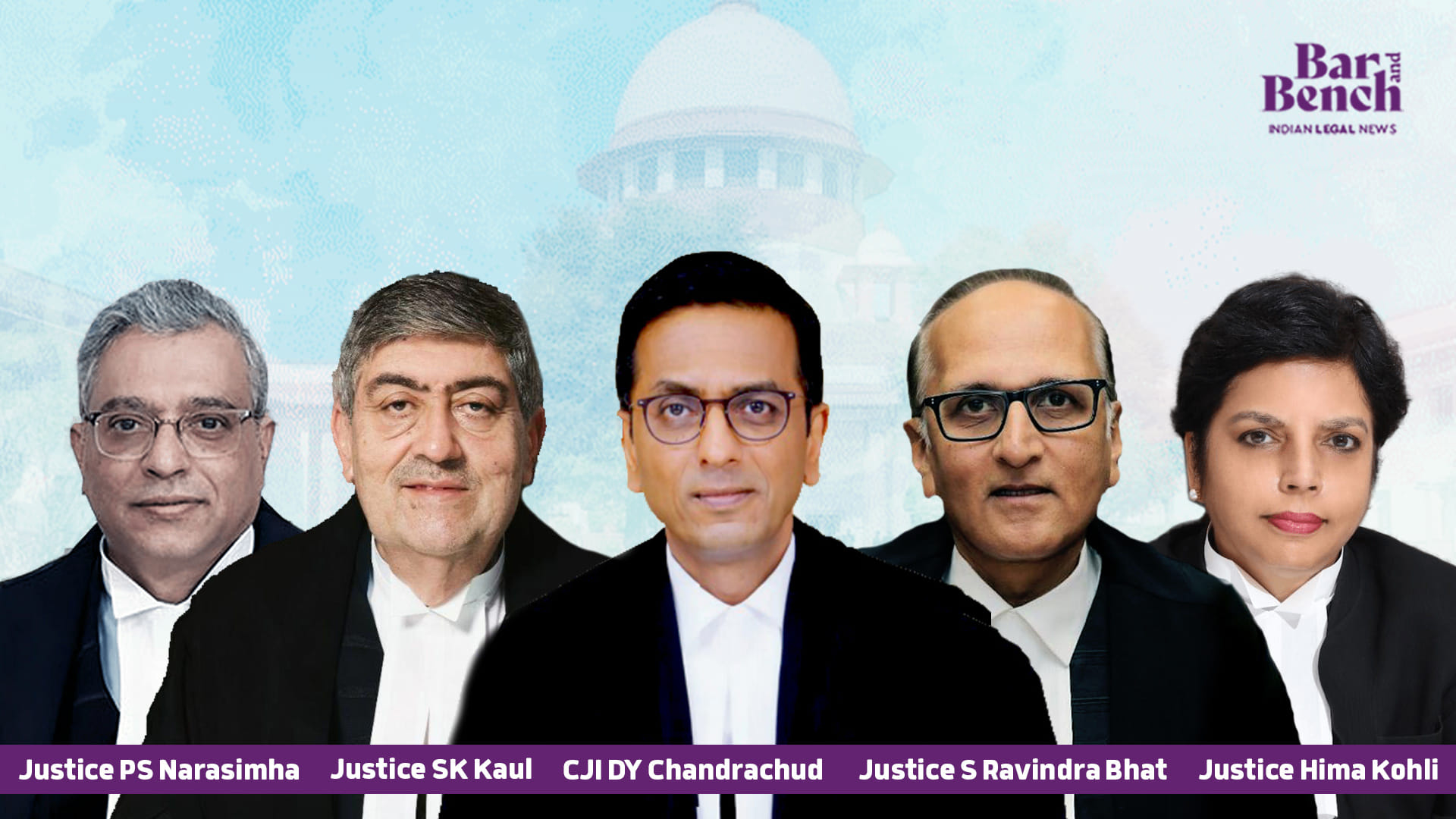 [BREAKING] Supreme Court Constitution bench led by CJI DY Chandrachud ...