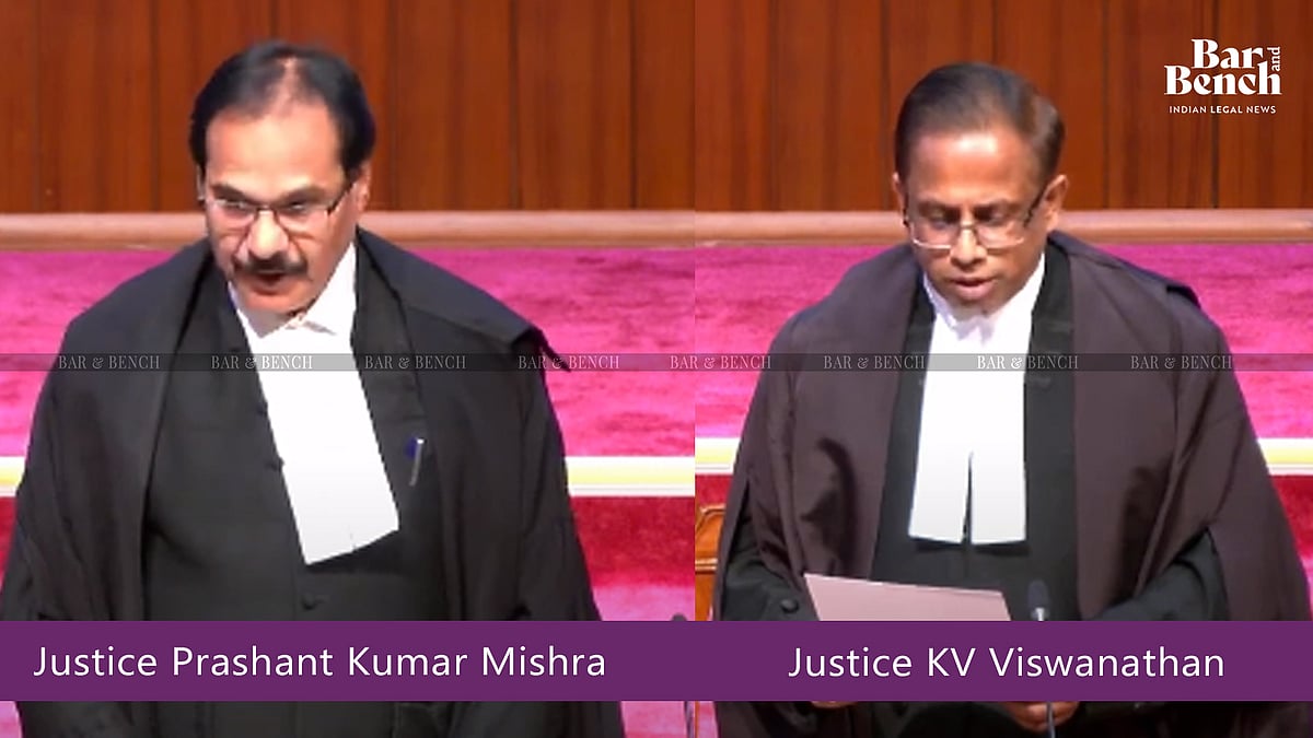 Justice Prashant Kumar Mishra, KV Viswanathan sworn in as Supreme Court ...