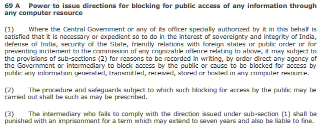 Section 66A is unconstitutional for being vague - Shreya Singhal v UOI