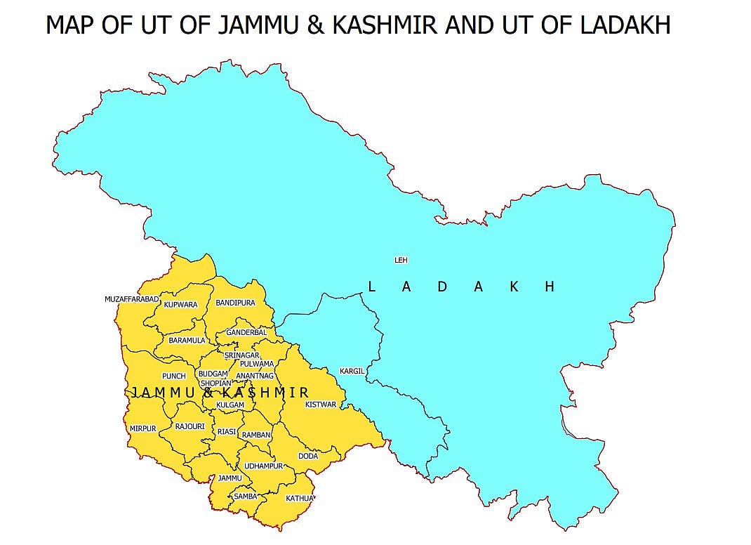 J&K Ladakh New Maps: New Maps Of Jammu & Kashmir, Ladakh Union ...