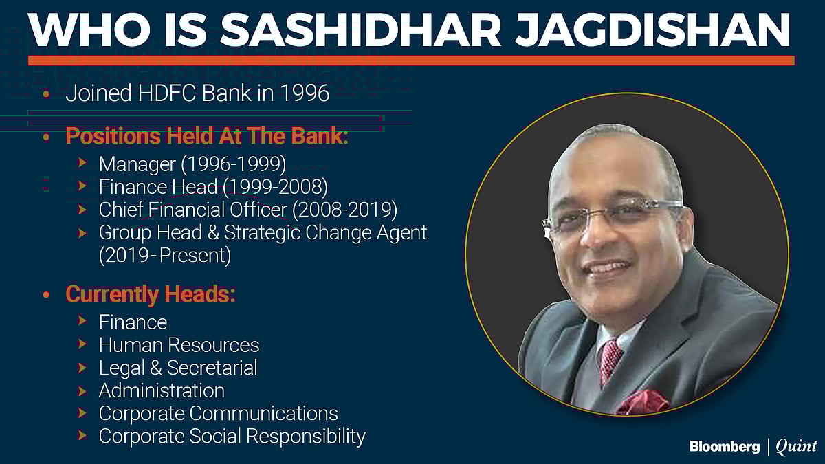 ‘Change Agent’ To CEO: Sashidhar Jagdishan Set To Bring Continuity To HDFC Bank