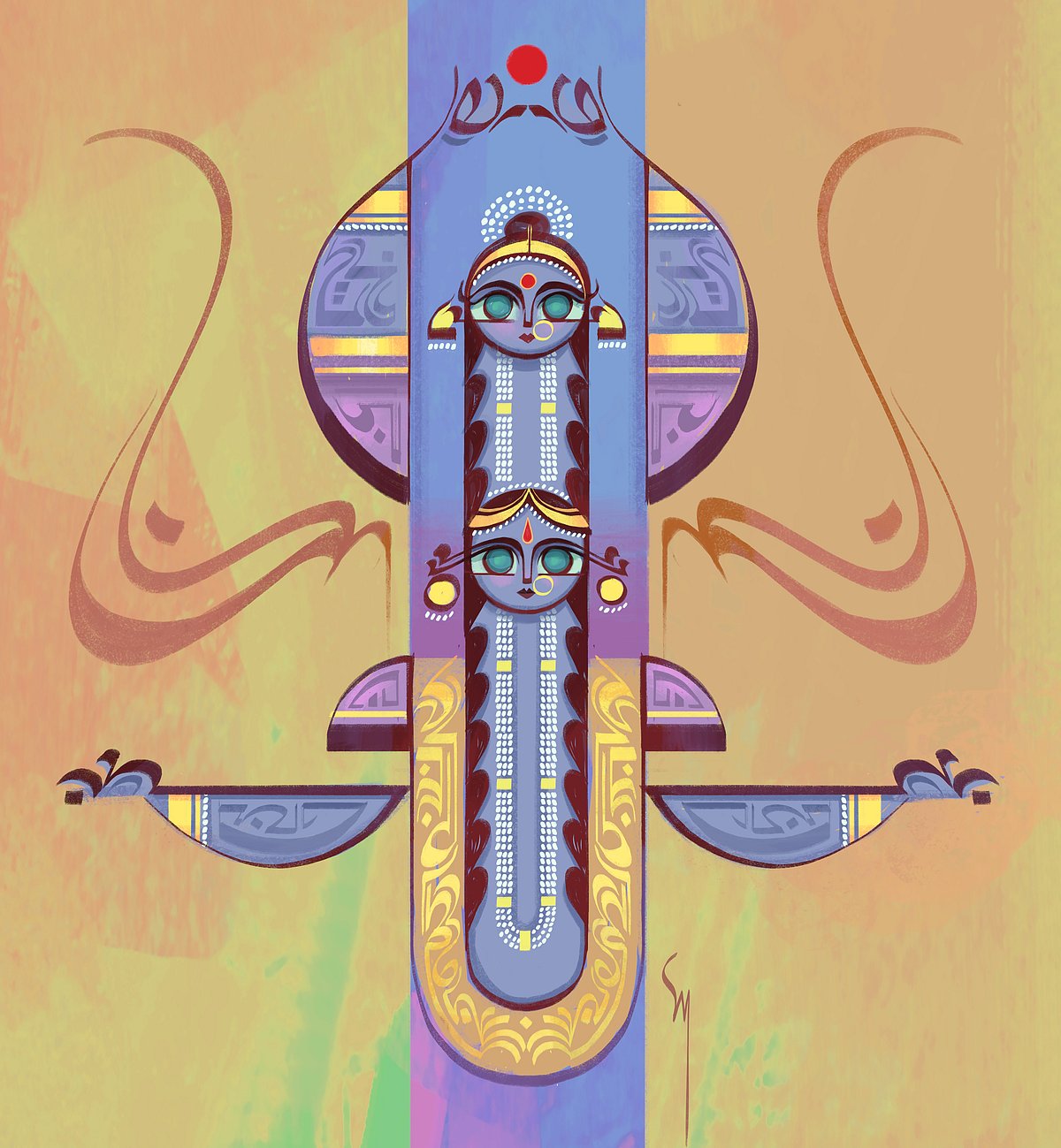 Exploring the Fusion of Calligraphy and Geometry