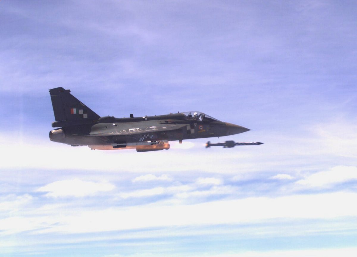 LCA Tejas successfully test-fires indigenous ASTRA Beyond Visual Range ...