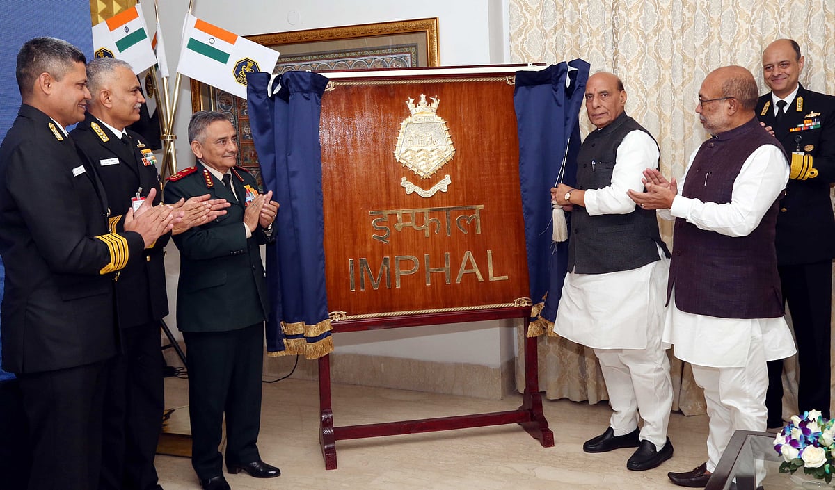 “Befitting Tribute To People Of Manipur”: Navy Unveils INS Imphal’s Crest