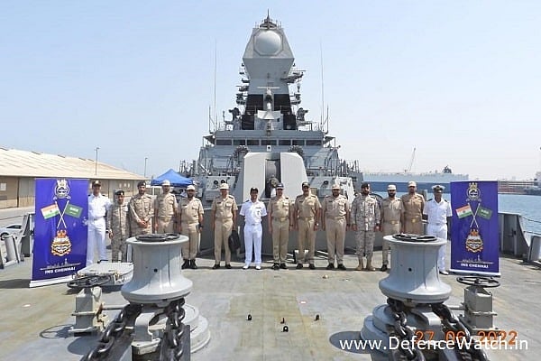 INS Chennai concludes a two day operational turnaround visit to Jeddah ...