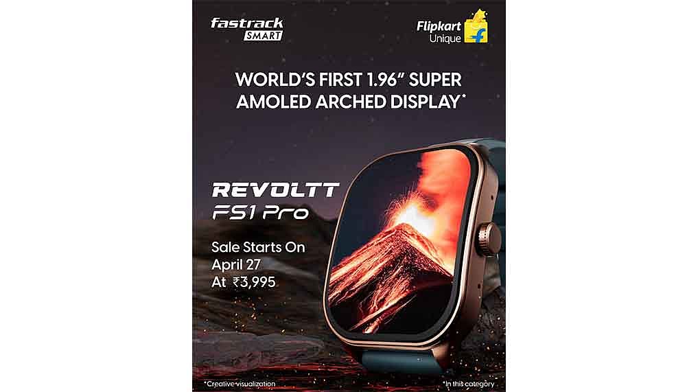 Fastrack Unveils Revoltt FS1 Pro Smartwatch with Super AMOLED Arched Display