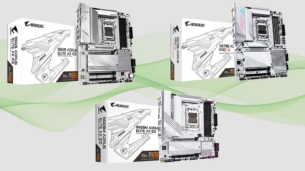 GIGABYTE Introduces Three New Stylish White Motherboards on AMD AM5 ...
