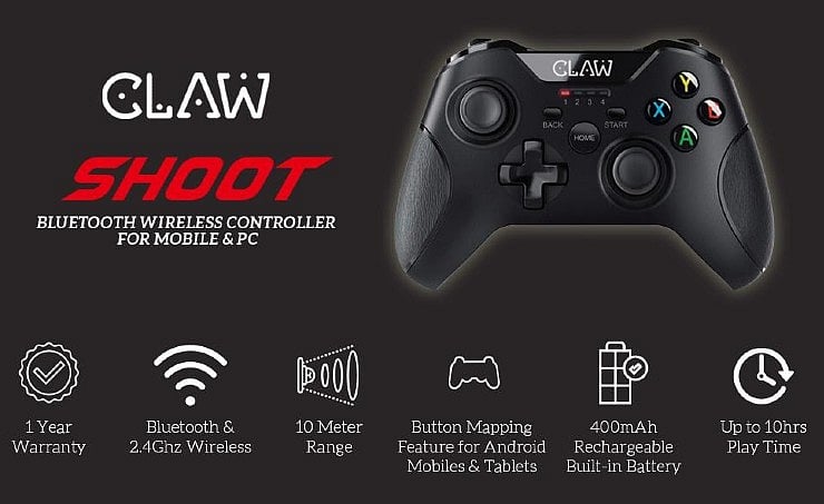 CLAW India, Bluetooth Controller, CLAW Shoot, CLAW Bluetooth Controller ...