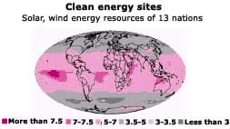 Renewables map