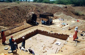 When did early humans reach India?