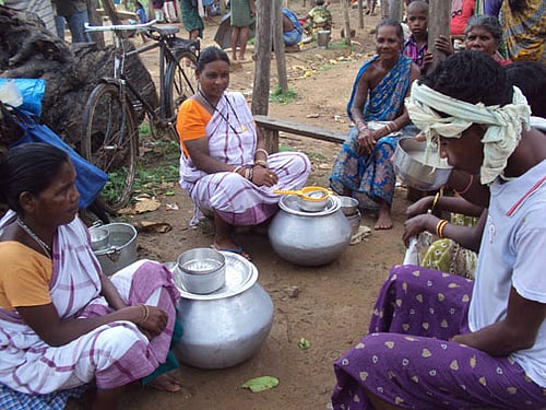 The popular adivasi food and drink