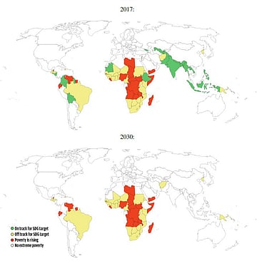 The world will miss the SDG target 1, a poverty-free world