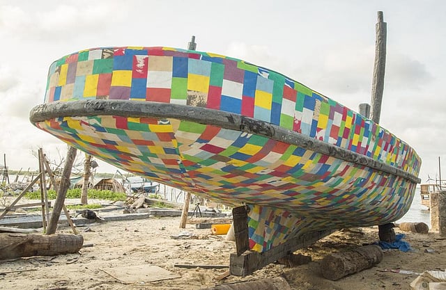 Onboard the FlipFlopi: A boat made of used plastic