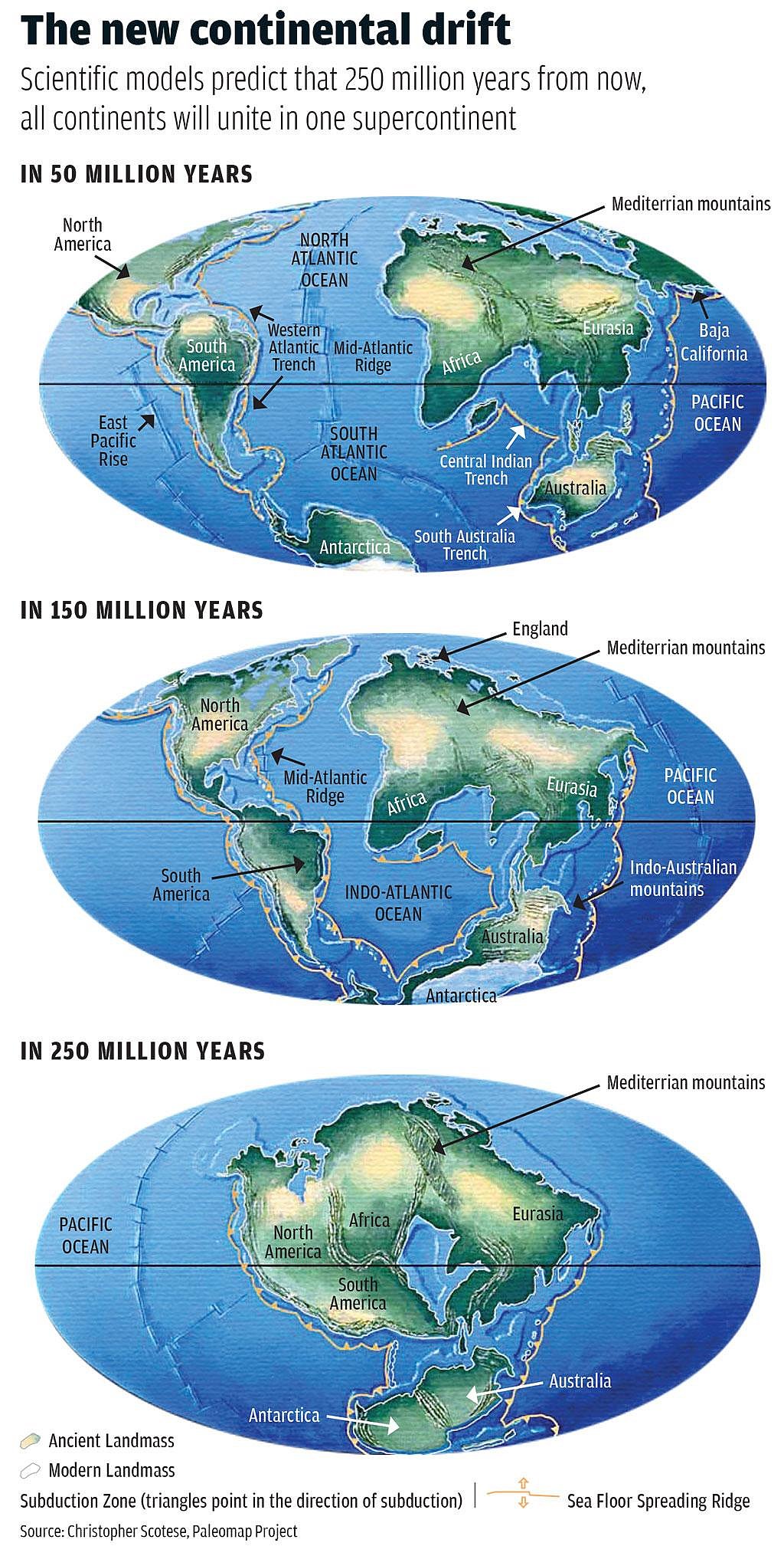 Earth Continents Future