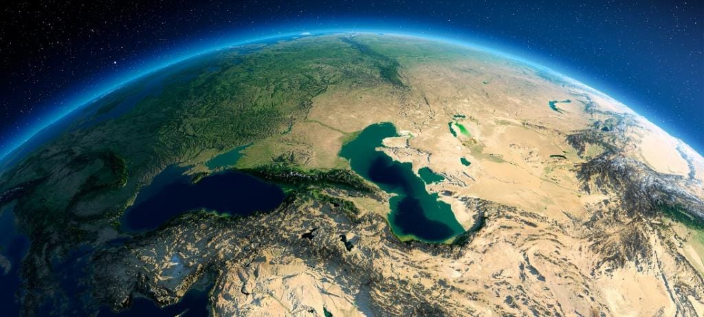 The Caspian Sea is set to fall by 9 metres or more this century – an ...