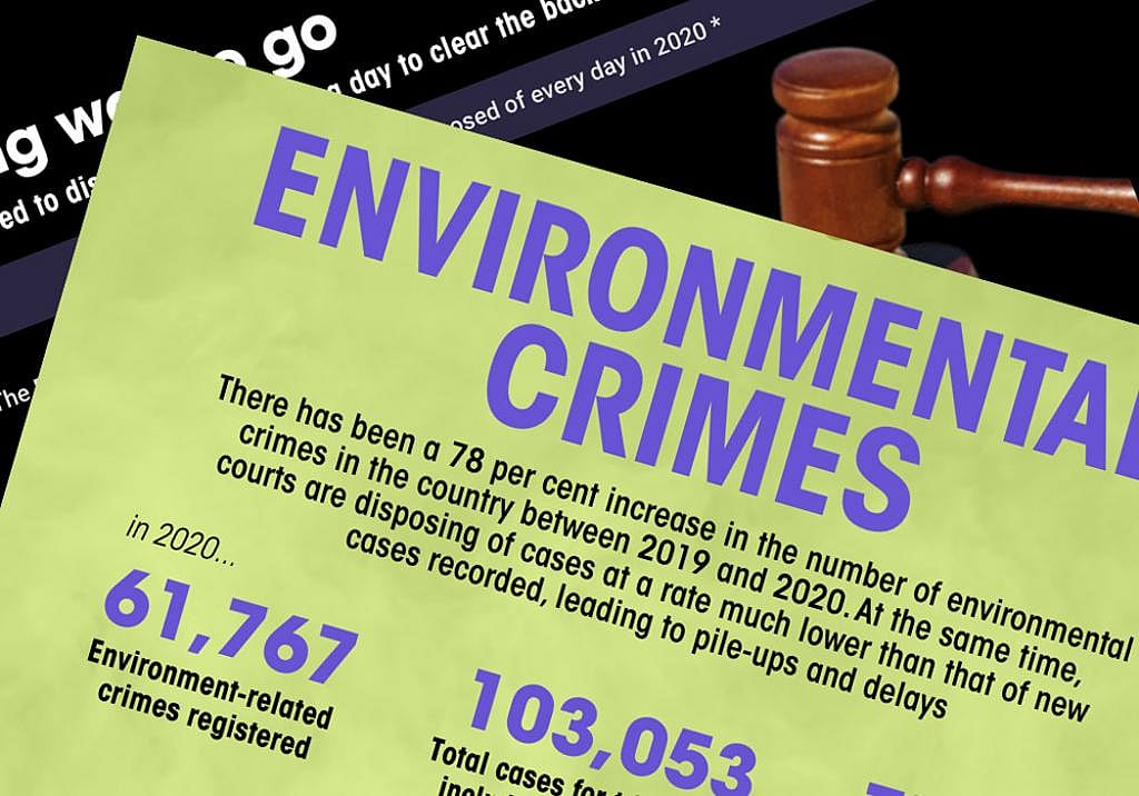 Environmental crimes increase 78% but case disposal slower