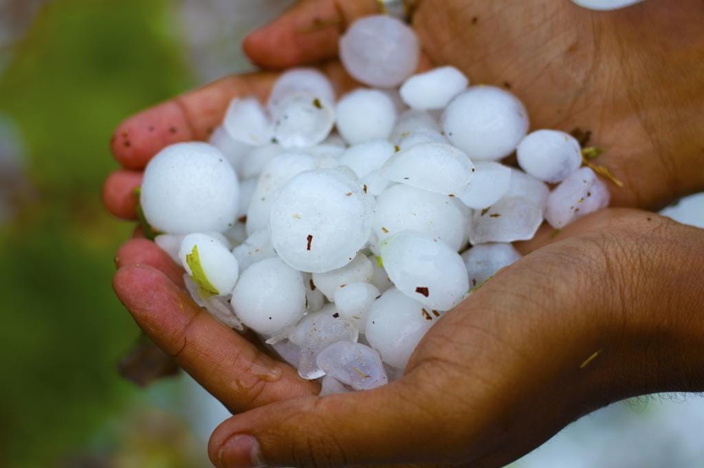 Unexpected ‘snow’ covering Assam town hail deposits: Experts