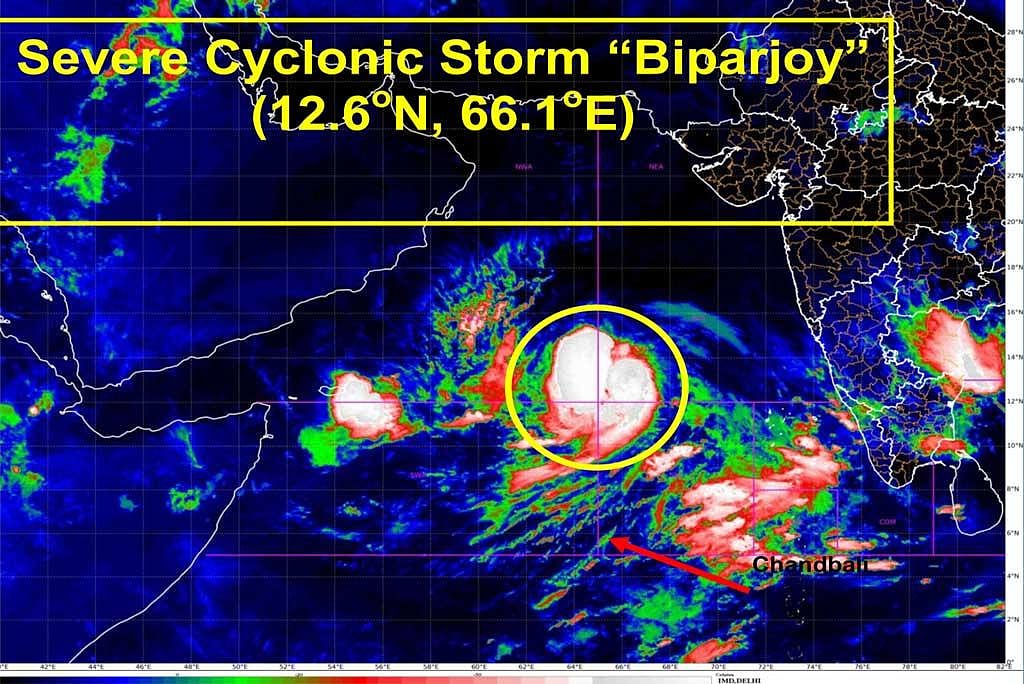 खतरनाक चक्रवाती तूफान में बदला 'बिपरजॉय' इन हिस्सों में भारी बारिश ...