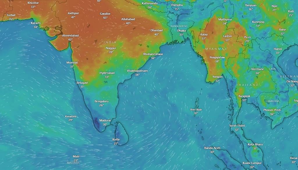 Monsoon arrives over Bay of Bengal and Andaman & Nicobar archipelago