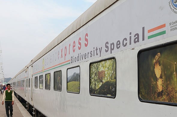 Biodiversity exhibition on wheels