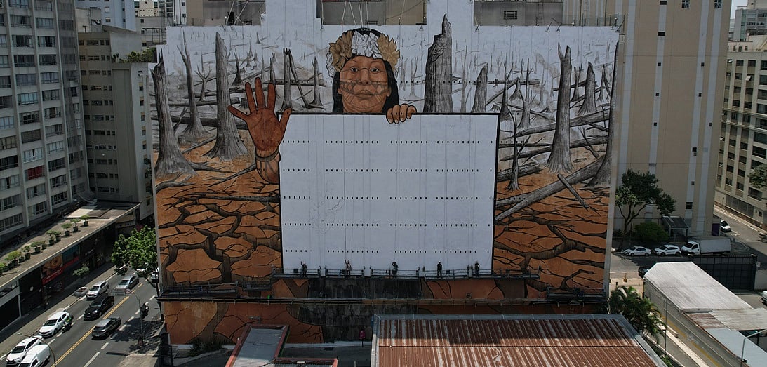 Artist Mundano Unveils Massive Mural to Urge Cargill to Honor ...