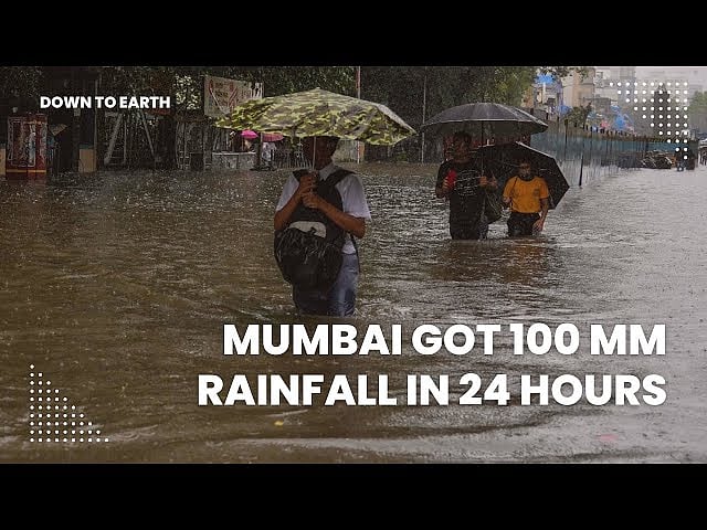 Mumbai records 100 mm rainfall in 24 hours; IMD issues orange alert