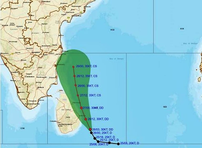 Cyclone Fengal: Deep Depression Expected to Form into Cyclone by ...