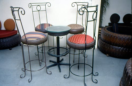 Upcycled Rubber Tyres: Sustainable Chic for Modern Interior Design