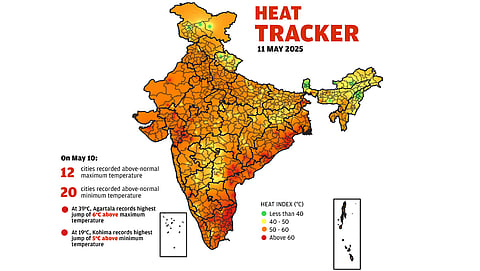 Weather Alert: 12 Cities Experience Above-Normal Heat Levels
