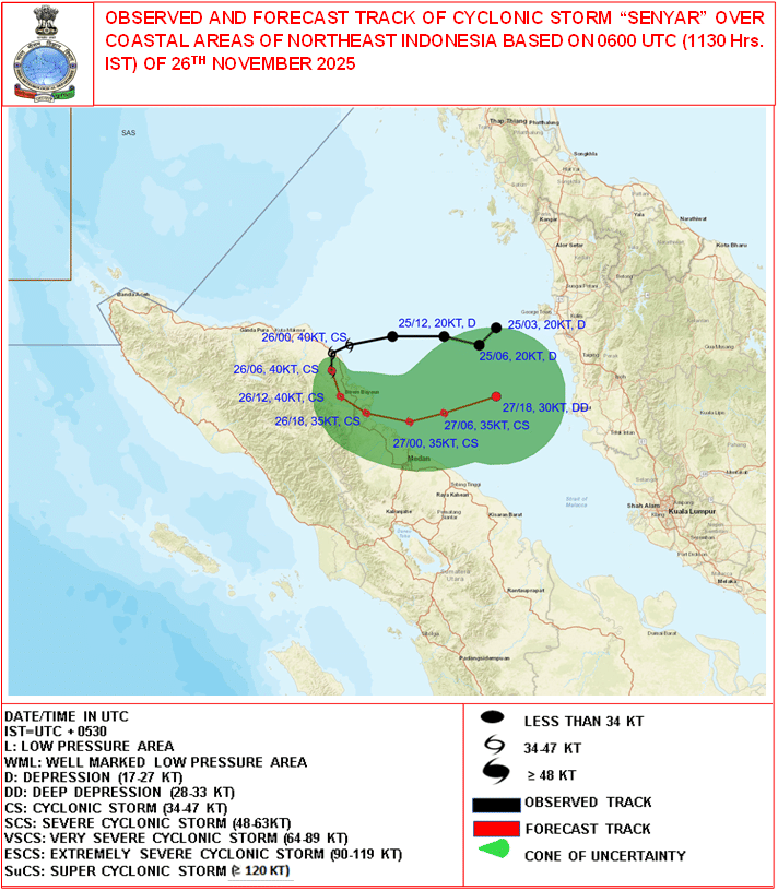 Historic Weather Alert: Rare November Cyclone Senyar Strikes Indonesia ...