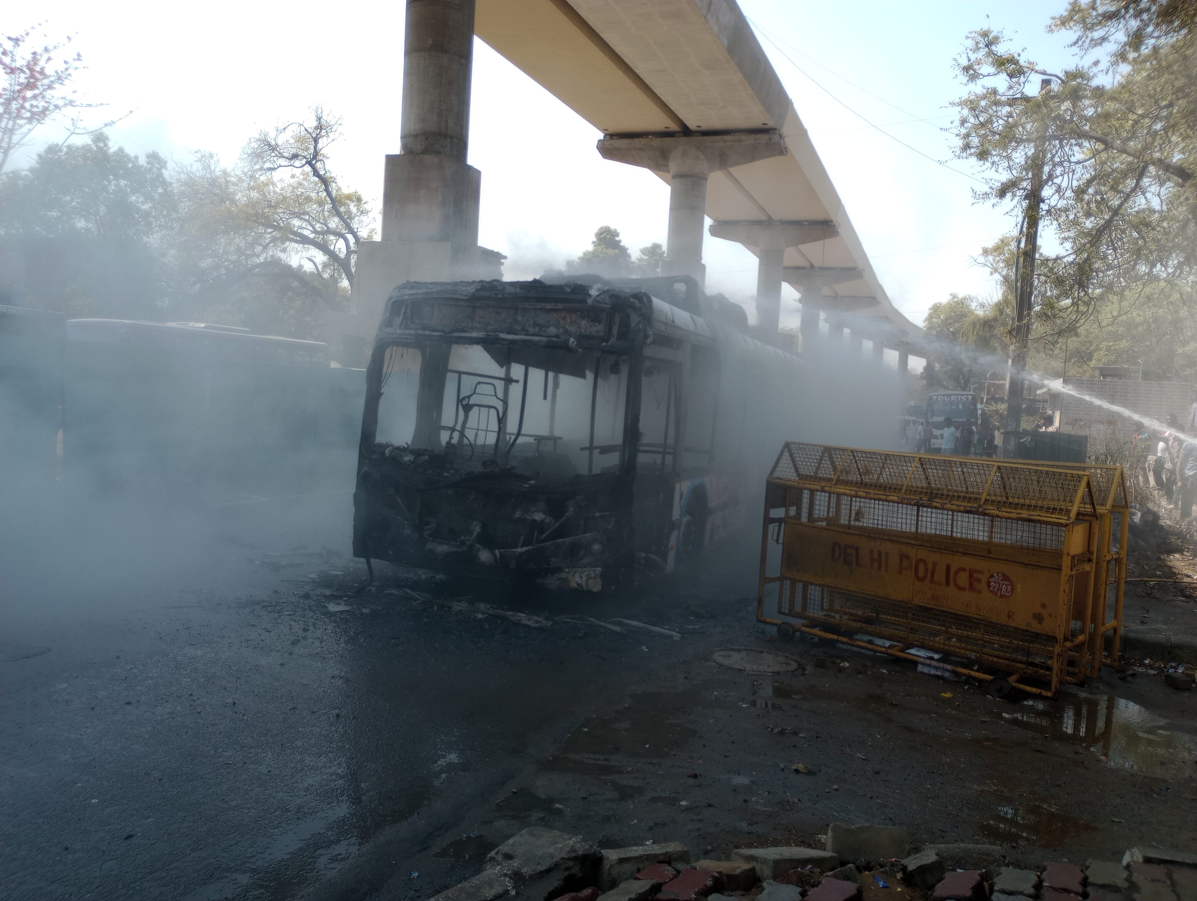 Electric Bus Fire in Delhi Sparks Safety Concerns for Public Transport