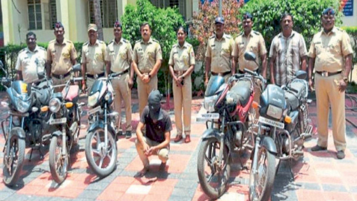 अट्टल मोटारसायकल चोरटा जाळ्यात | Sakal