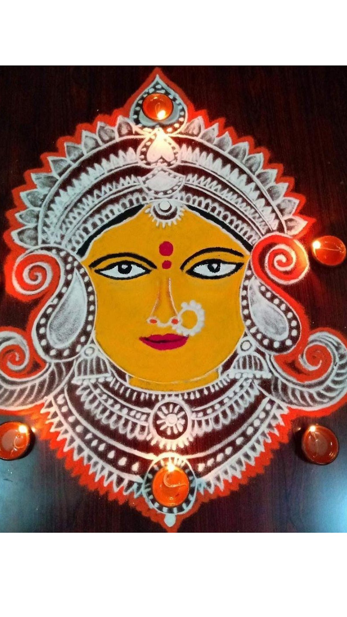 नवरात्रीत काढा या नऊ रांगोळी.. | Sakal